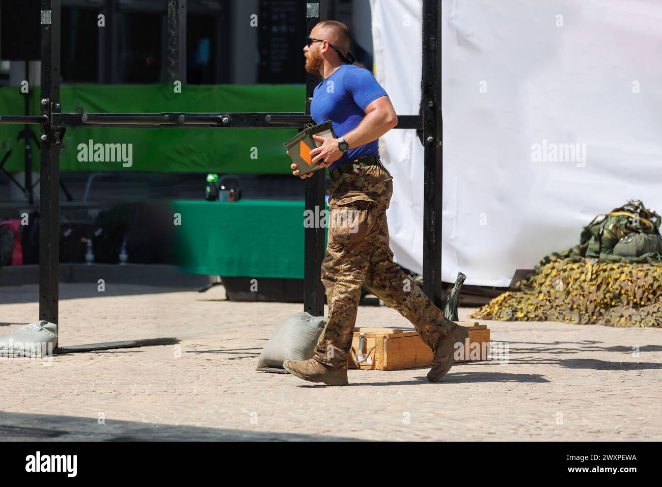 Military Training: Fitness Workout and Activities Stock Photo - Alamy
