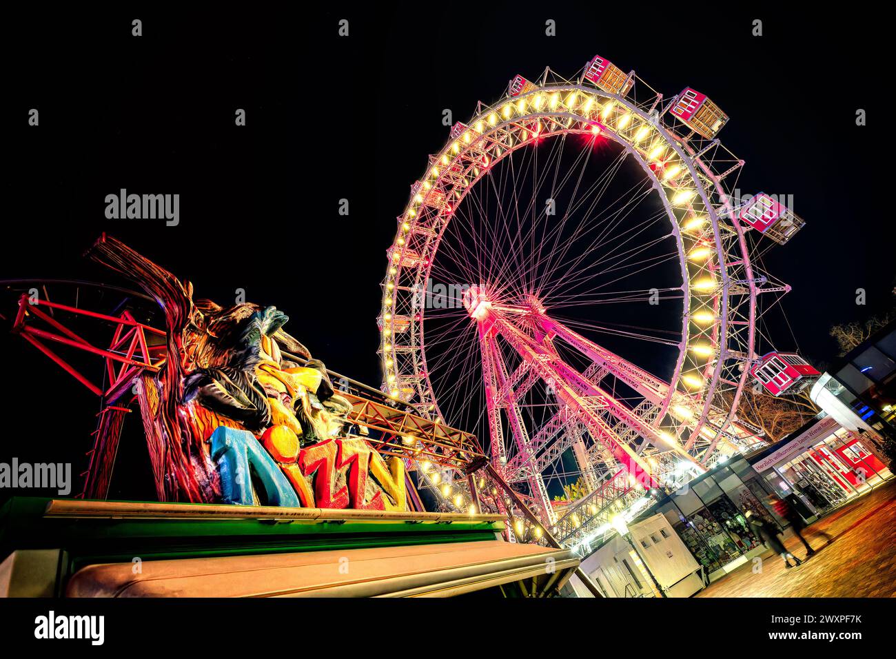 Big wheel in wurstelprater hi-res stock photography and images - Alamy