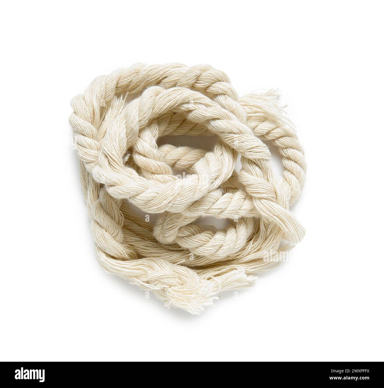 Rope isolated on white background Stock Photo - Alamy