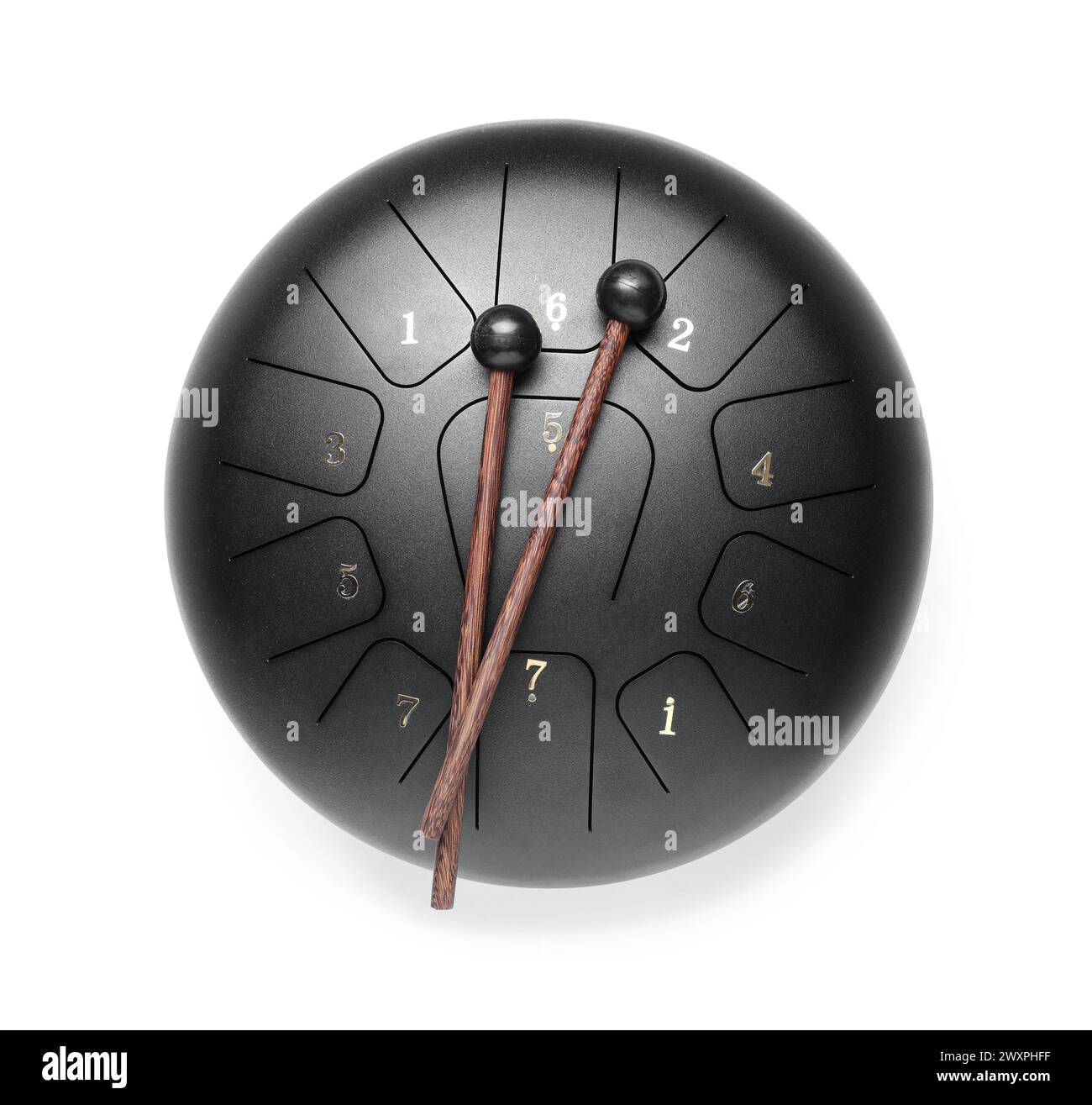 Glucophone with proffessional sticks isolated on white background Stock ...