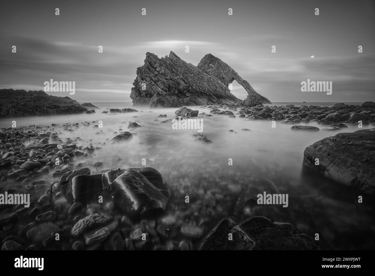 Natural view famous coast Black and White Stock Photos & Images - Alamy