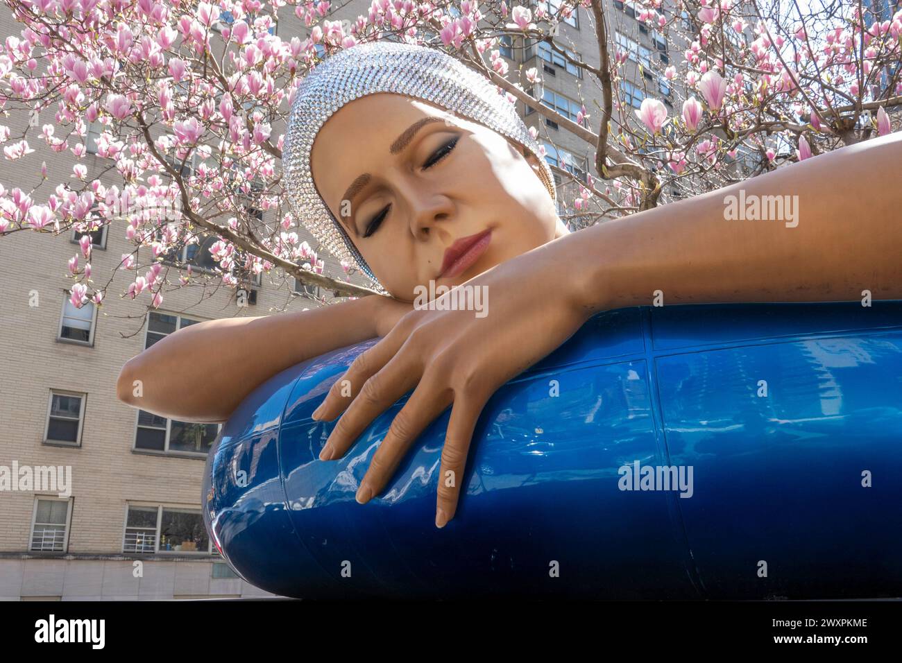 "Street Swimmers" by Carole Feuerman is a public art project along Park ...