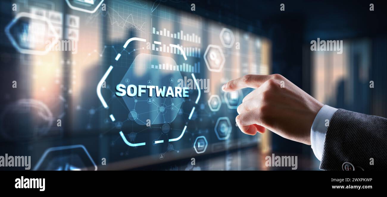 Software development. Internet network technology concept Stock Photo ...
