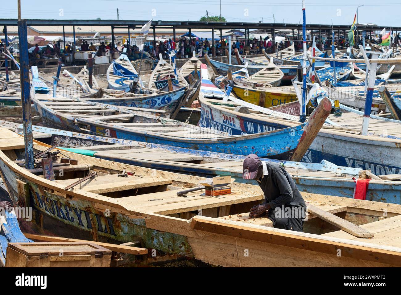 Ghana fishing Hubble Stock Photo - Alamy