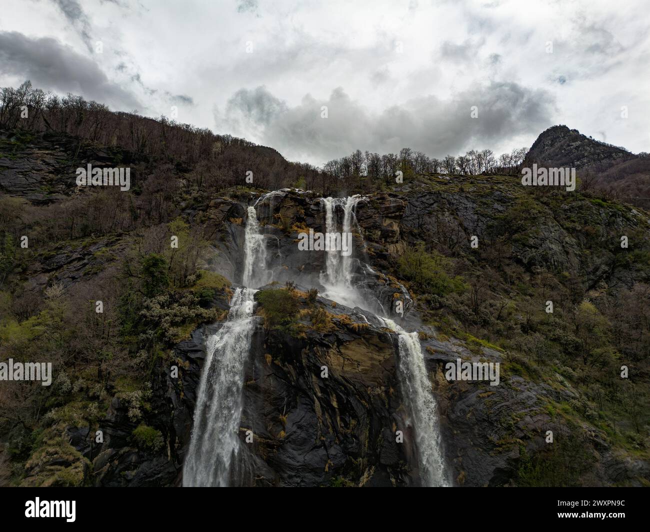 Waterfalls of acquafraggia hi-res stock photography and images - Alamy