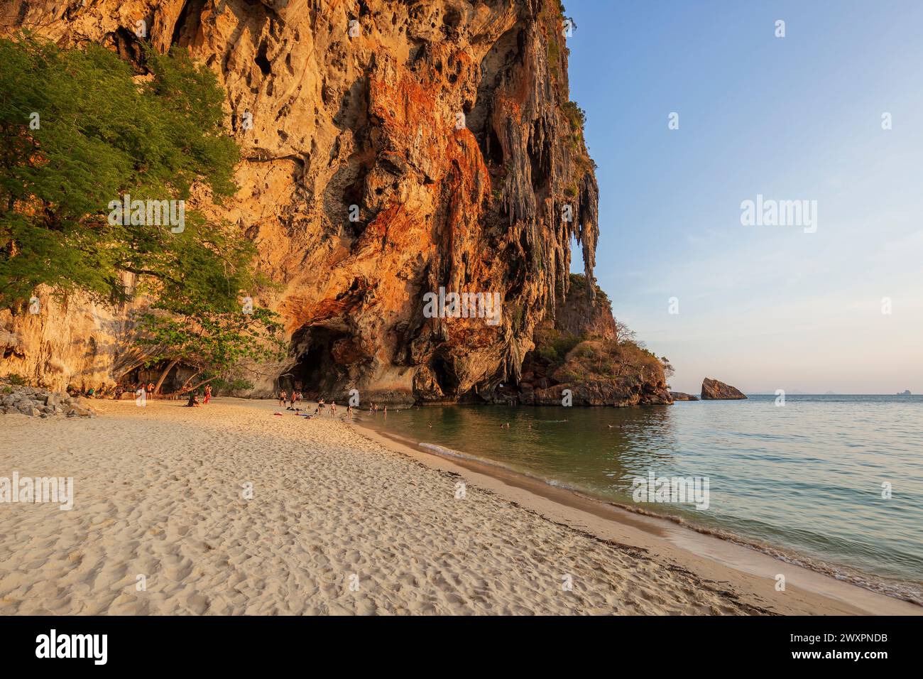 Scenic view of the stunning Phranang (Phra Nang) Cave Beach with few ...