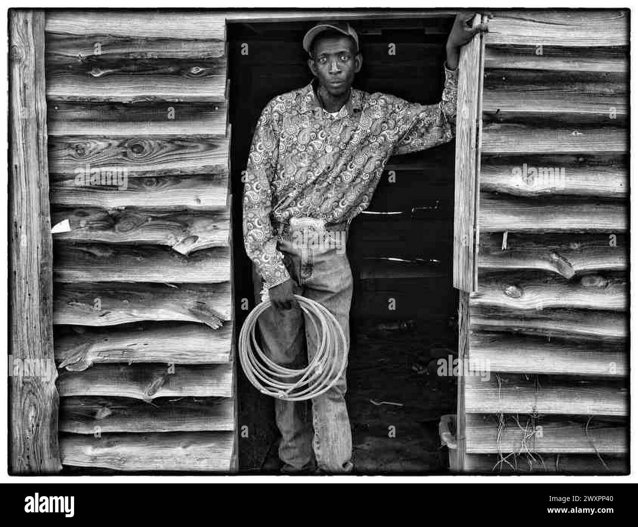 African american cowboy rodeo Black and White Stock Photos & Images - Alamy