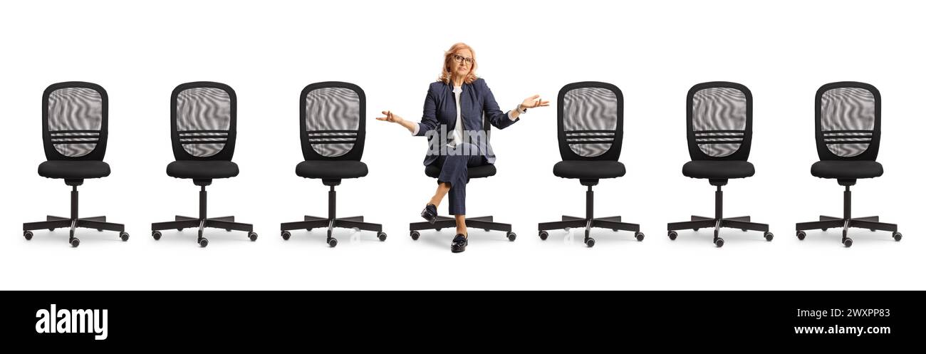 Stress work desk chair Cut Out Stock Images & Pictures - Alamy