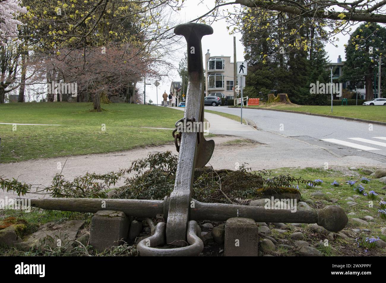 Admiralty anchor display at Hadden Park in Vancouver, British Columbia ...