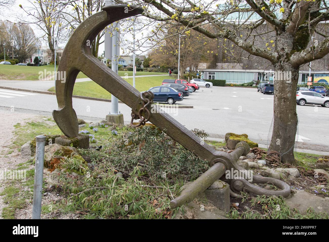 Admiralty anchor display at Hadden Park in Vancouver, British Columbia ...