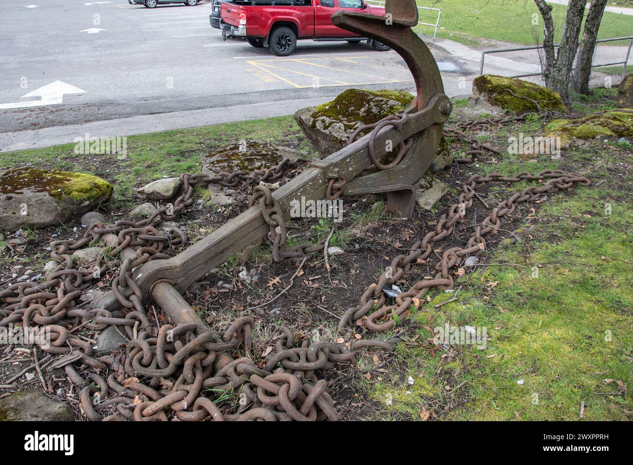 Admiralty pivoting anchor display at Hadden Park in Vancouver, British ...