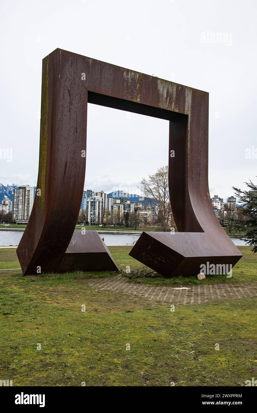 Gate to the Northwest Passage sculpture at Hadden Park in Vancouver ...
