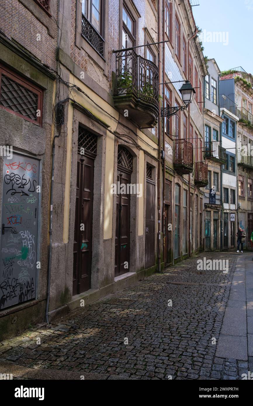 Madrid, Spain. 01st Apr, 2024. view of the Barrio Do Barredo in the ...