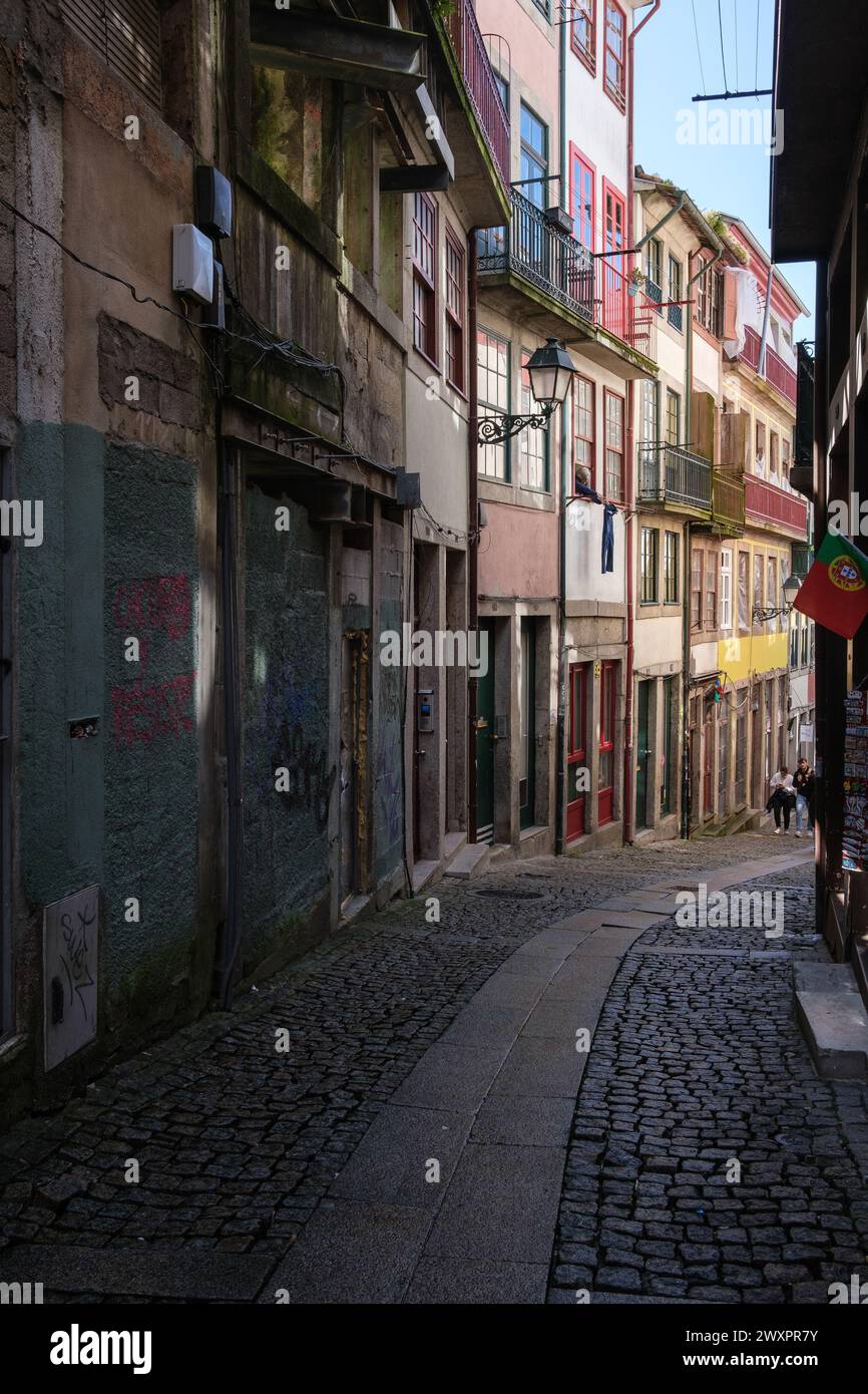 Madrid, Spain. 01st Apr, 2024. view of the Barrio Do Barredo in the ...