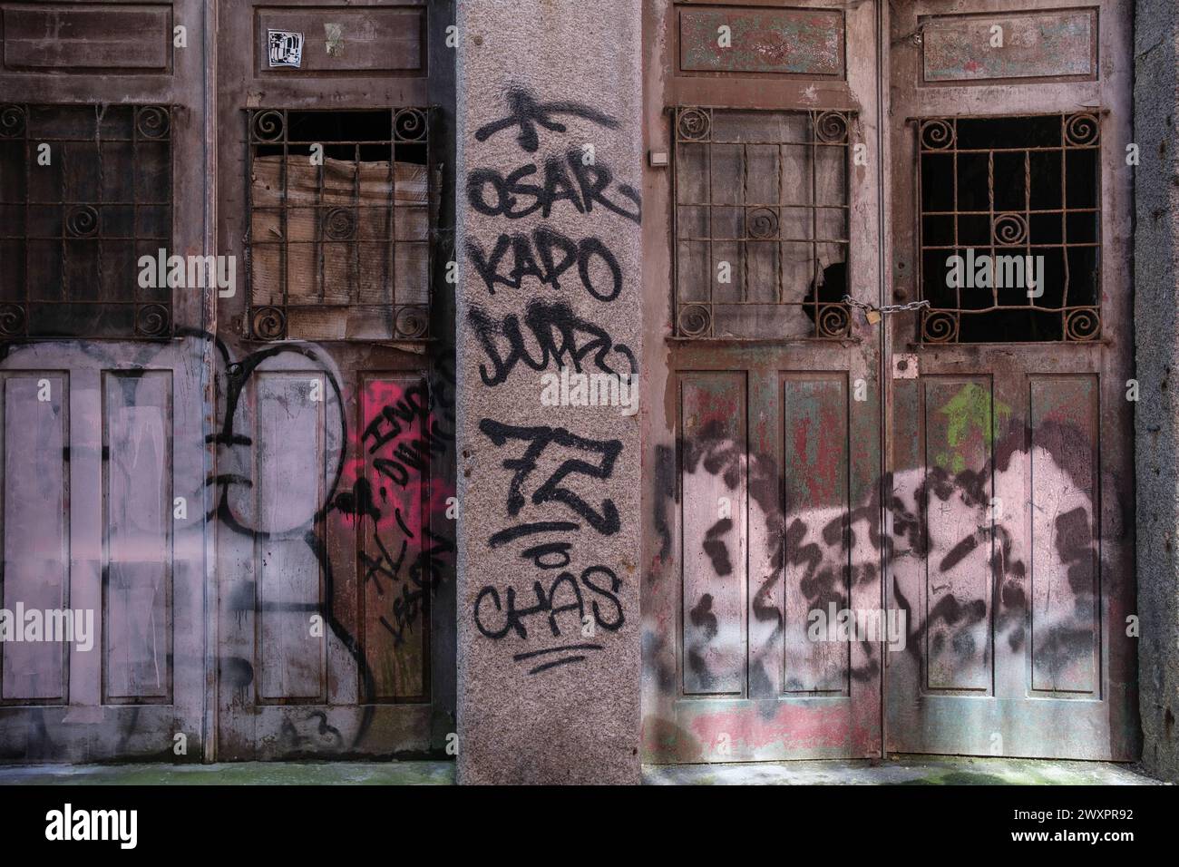 Madrid, Spain. 01st Apr, 2024. view of the Barrio Do Barredo in the ...