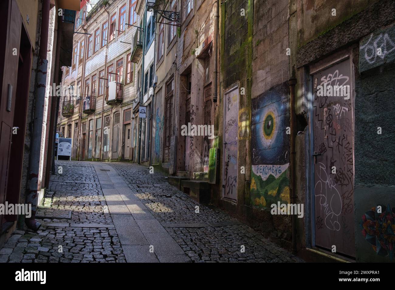 Madrid, Spain. 01st Apr, 2024. view of the Barrio Do Barredo in the ...