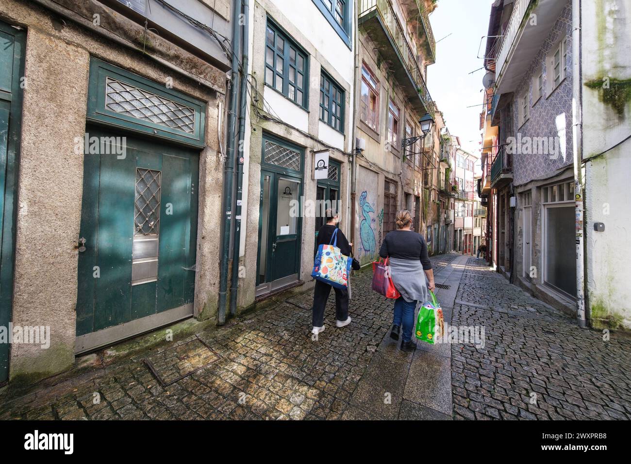Madrid, Spain. 01st Apr, 2024. view of the Barrio Do Barredo in the ...