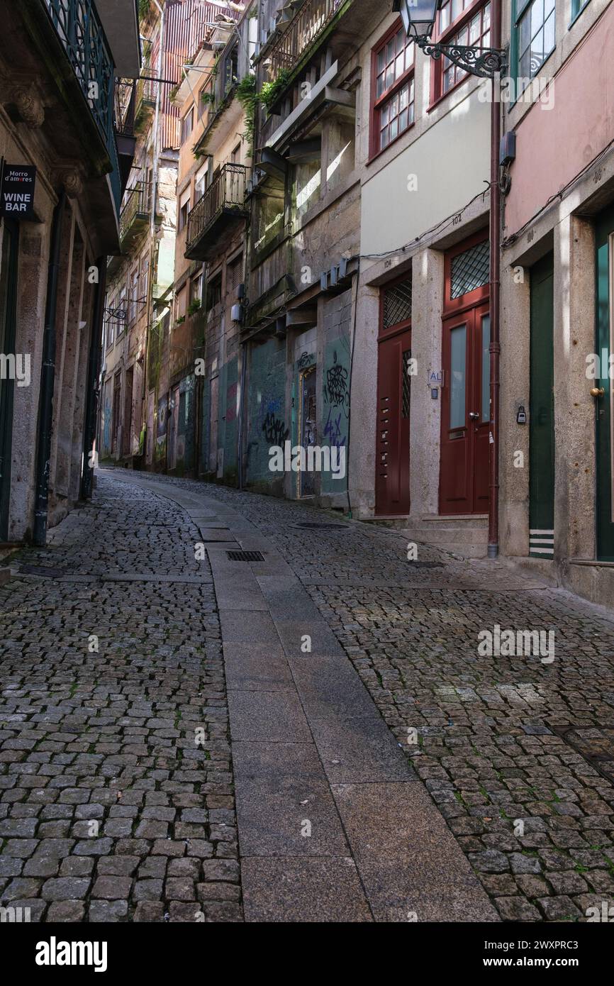 Madrid, Spain. 01st Apr, 2024. view of the Barrio Do Barredo in the ...