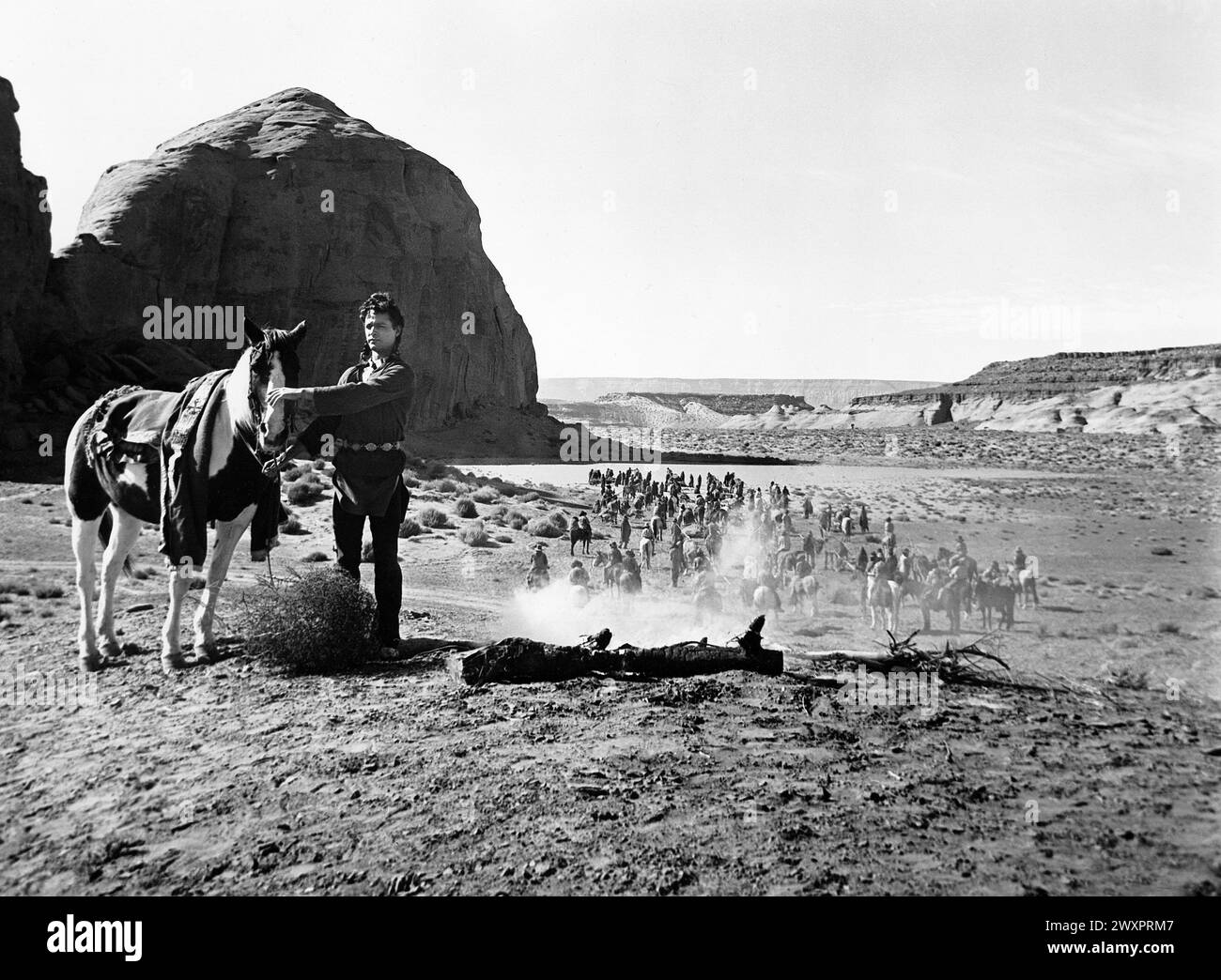 Sal Mineo, on-set of the film, "Cheyenne Autumn", Warner Bros., 1964 ...