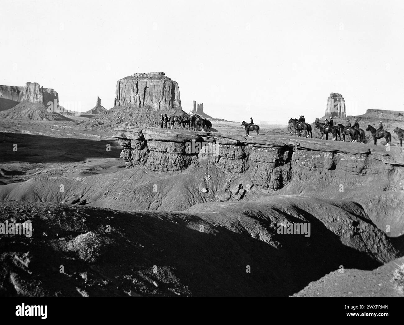 U.S. Cavalry in Wyoming Territory, on-set of the film, "Cheyenne Autumn ...