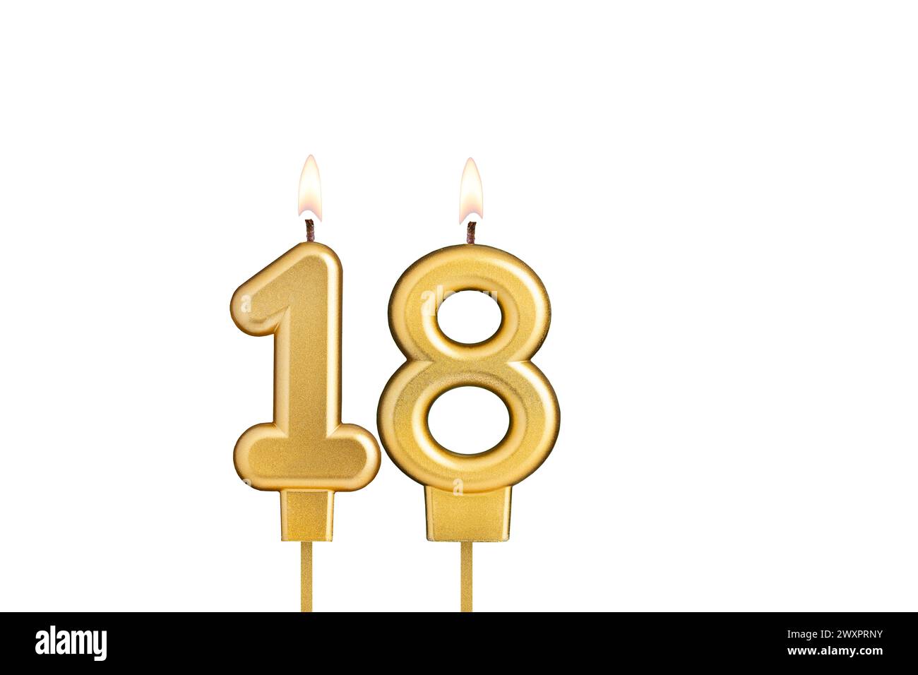 Birthday candle number 18 hi-res stock photography and images - Alamy
