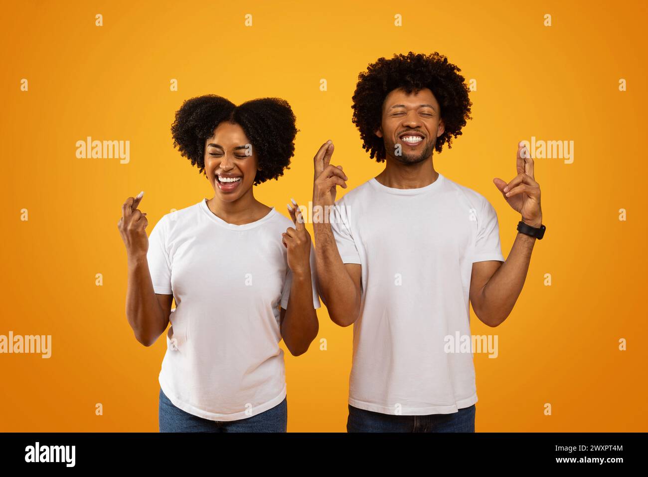 Superstitious black man cross hi-res stock photography and images - Alamy