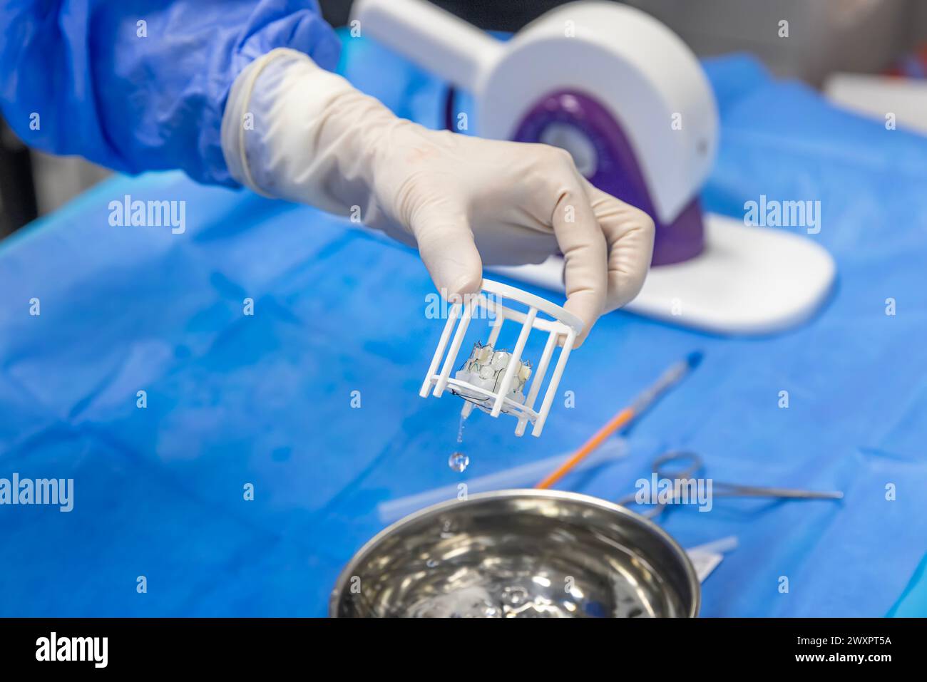 Heart valve surgery cardiology for patient in hospital. Prepare ...