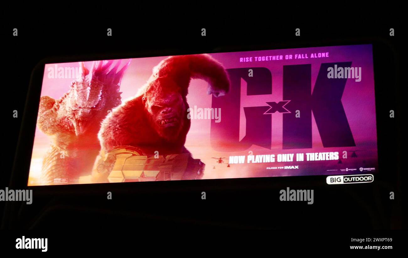 Los Angeles, California, USA 31st March 2024 Godzilla X Kong The New ...