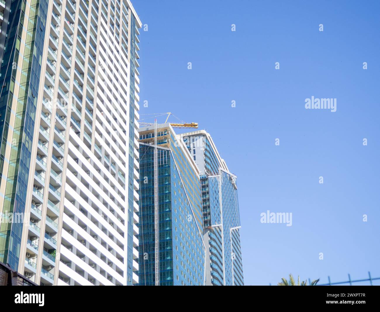 New high-rises. Newly built houses for people. Apartment buildings ...