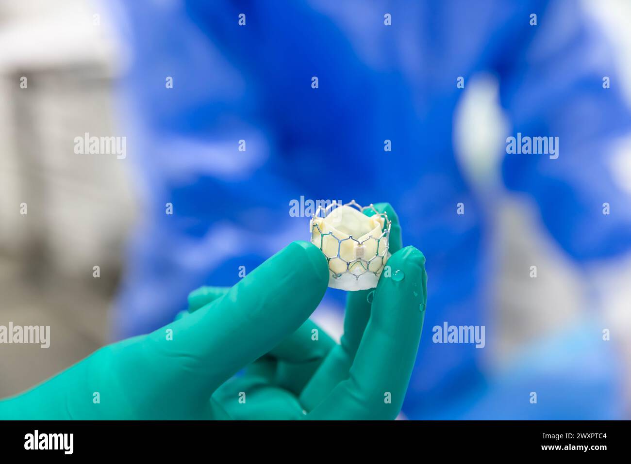 Heart valve surgery cardiology for patient in hospital. Prepare ...