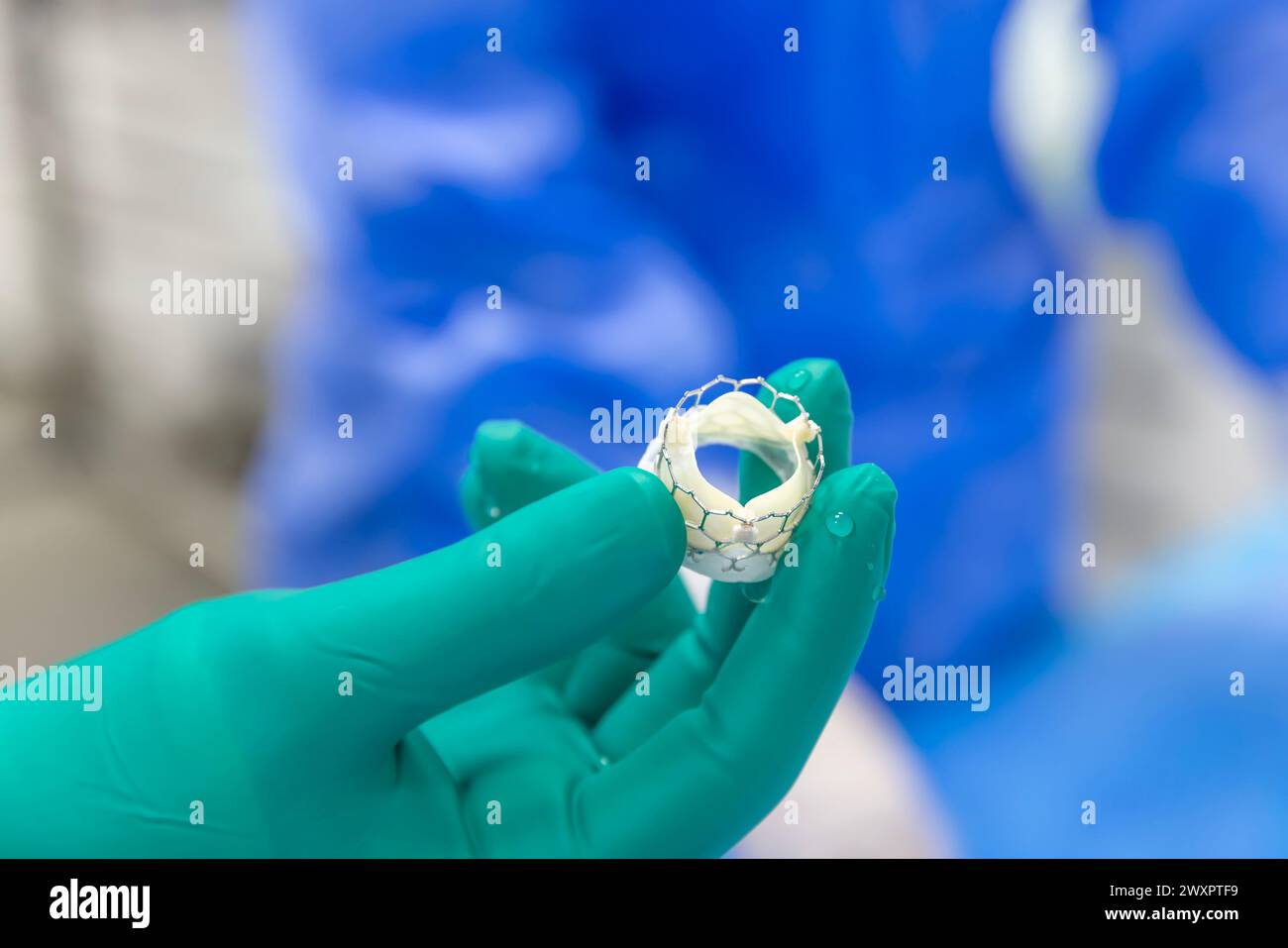 Heart valve surgery cardiology for patient in hospital. Prepare ...