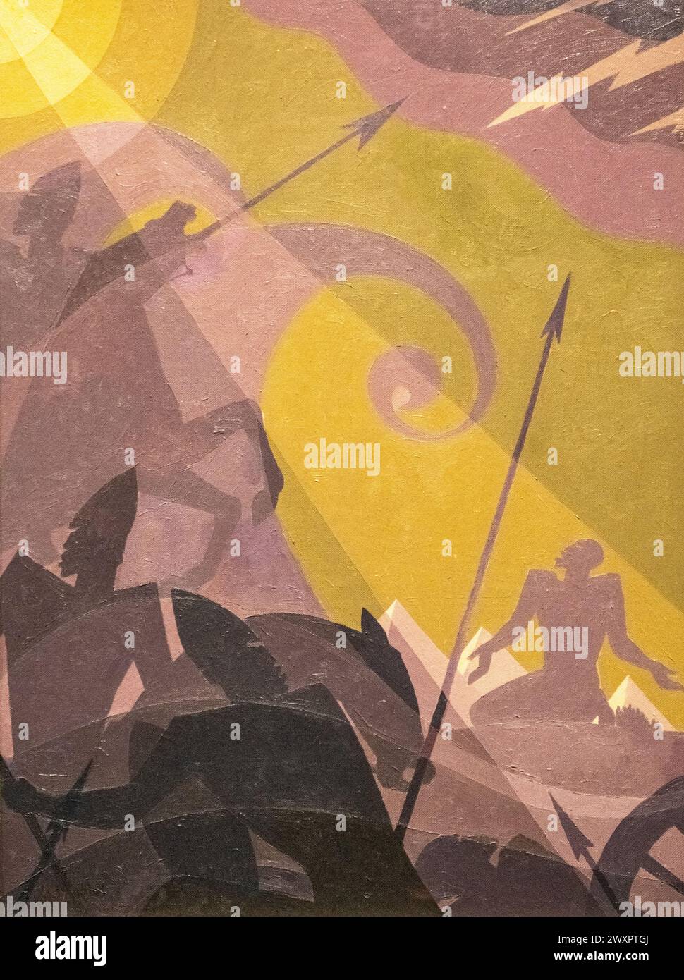 Aaron Douglas painting called Let My People Go done in 1935-39 Stock ...