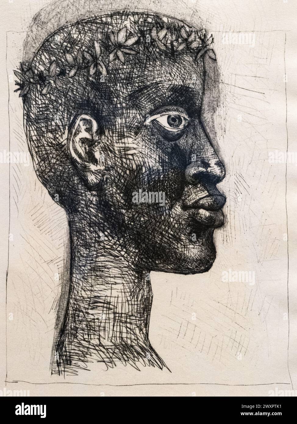 Pablo Picasso drawing called Negor, Negro, Negro, done in 1949 ...