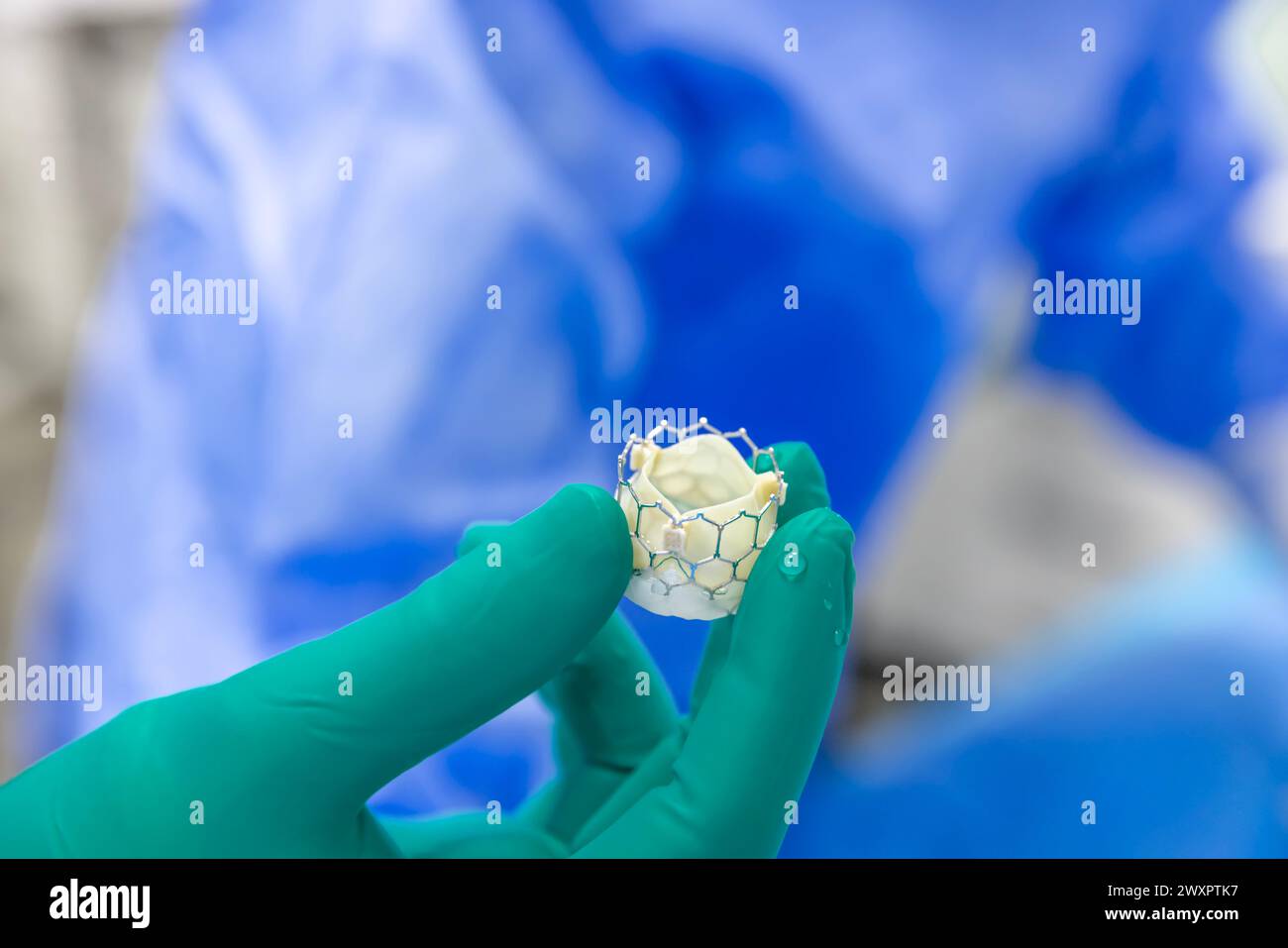 Heart valve surgery cardiology for patient in hospital. Prepare ...