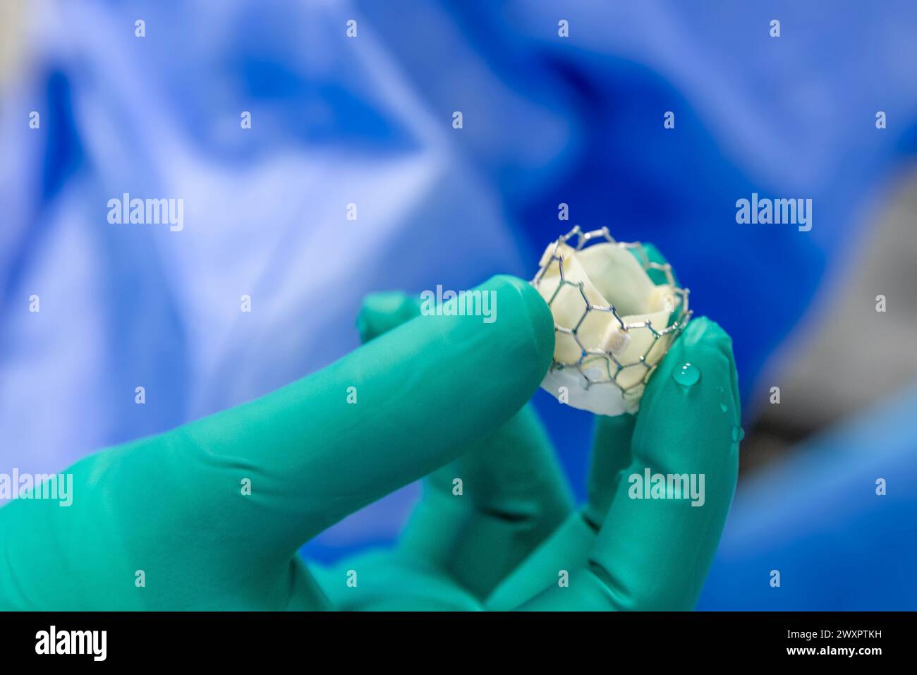 Heart valve surgery cardiology for patient in hospital. Prepare ...