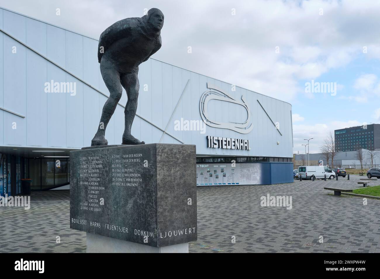 Indoor skating hall The Elfstedenhal in Leeuwarden Friesland The ...