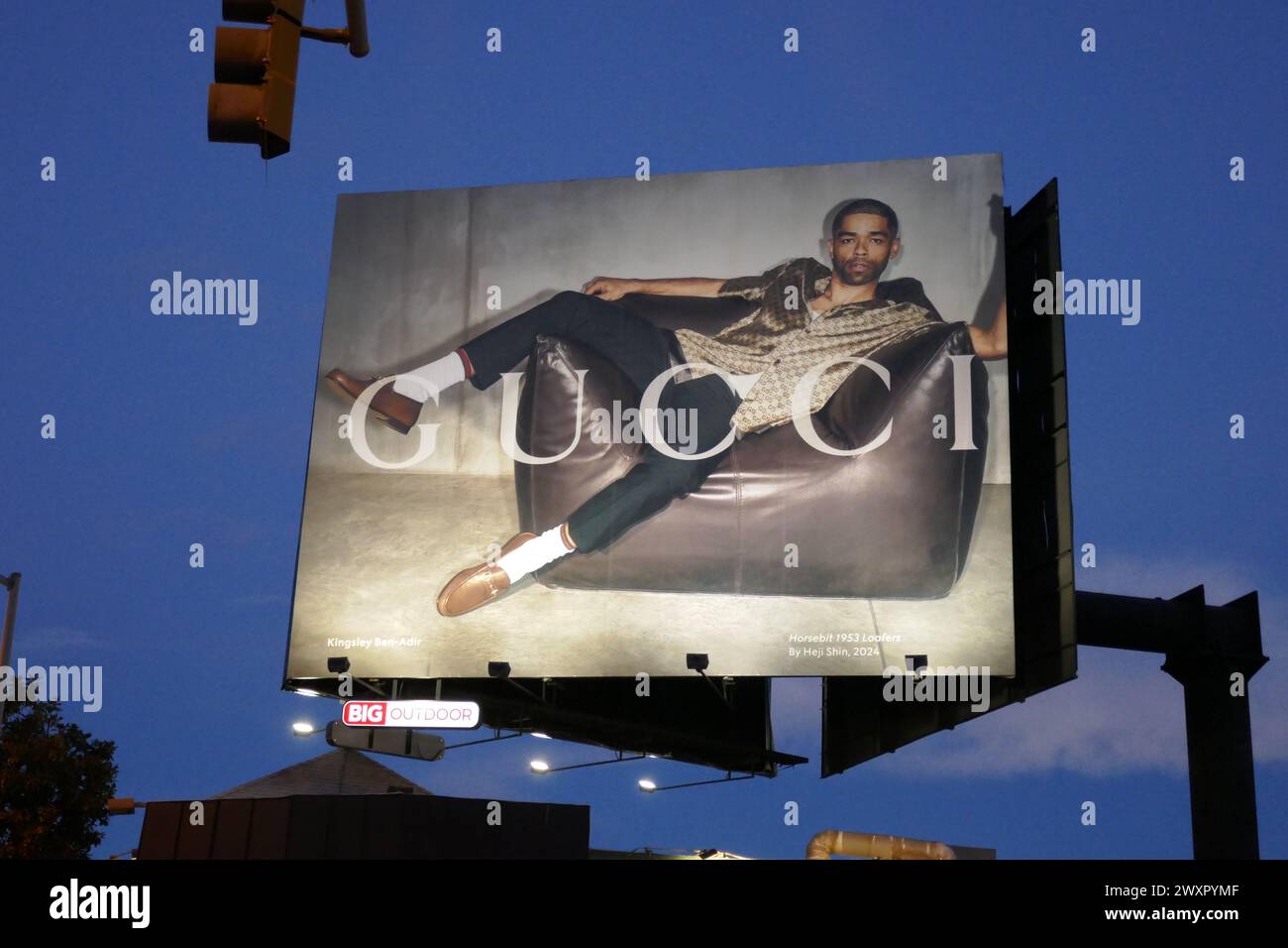 Los Angeles, California, USA 31st March 2024 Actor Kingsley Ben-Adir Gucci Billboard on Sunset ...