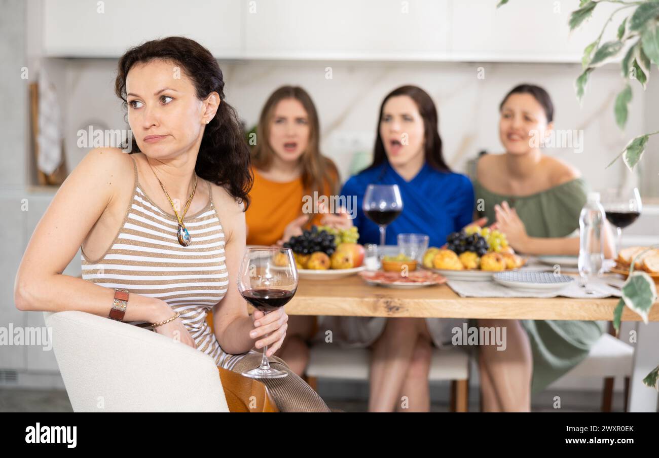 Group of women upset party hi-res stock photography and images - Alamy