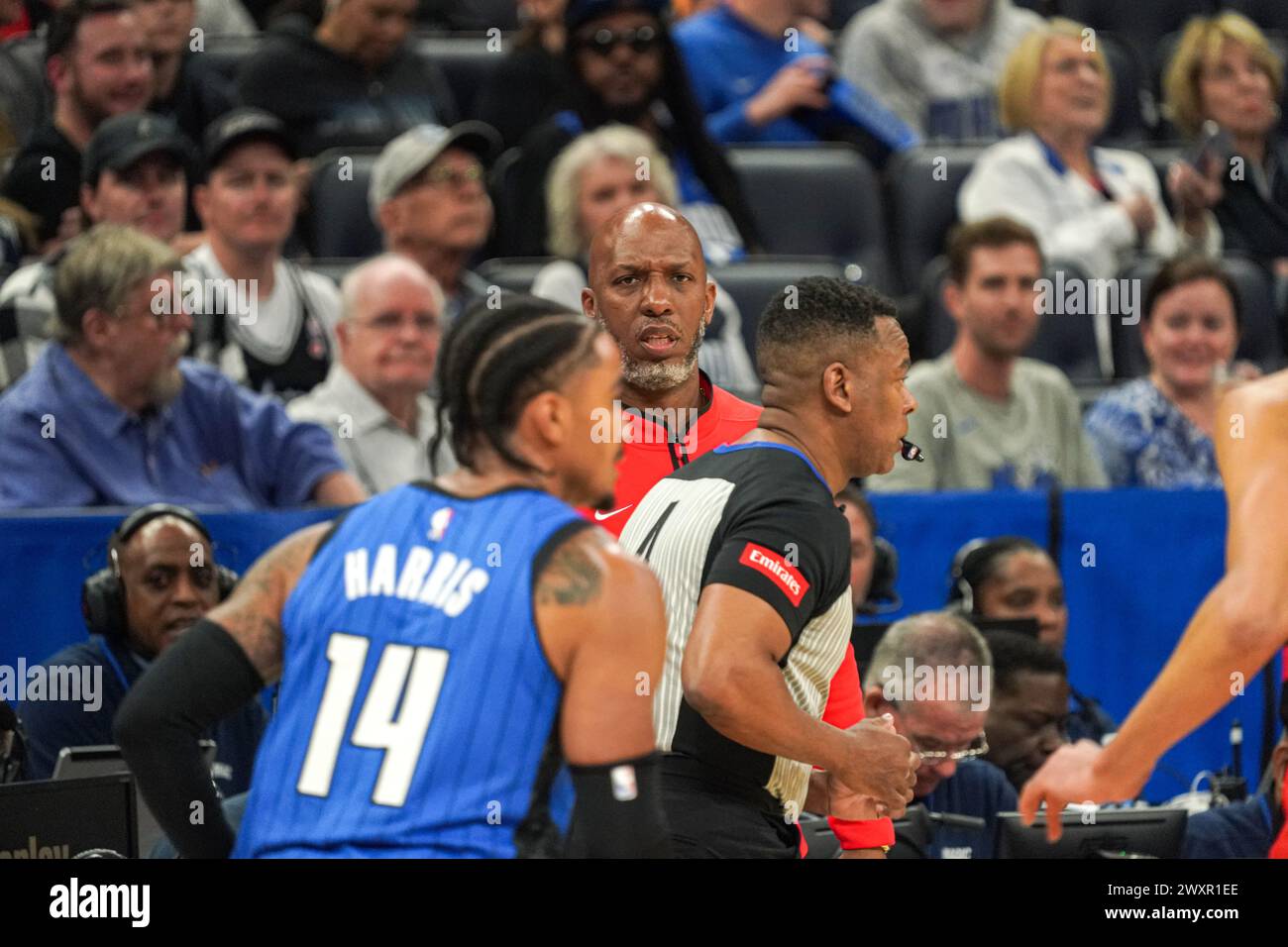 Orlando, Florida, USA, April 1, 2024, Portland Trail Blazers head coach ...