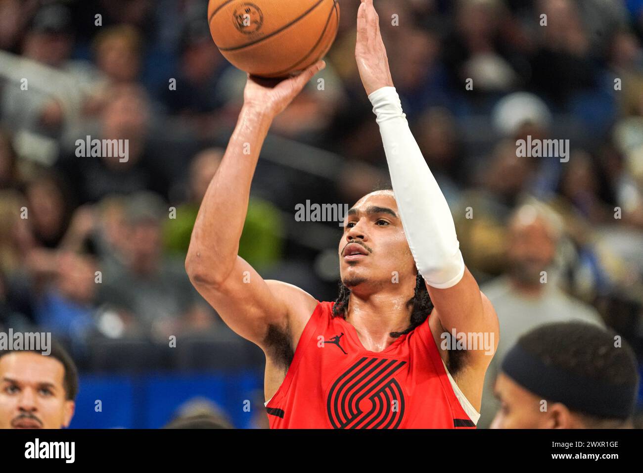 Orlando, Florida, USA, April 1, 2024, Portland Trail Blazers guard ...