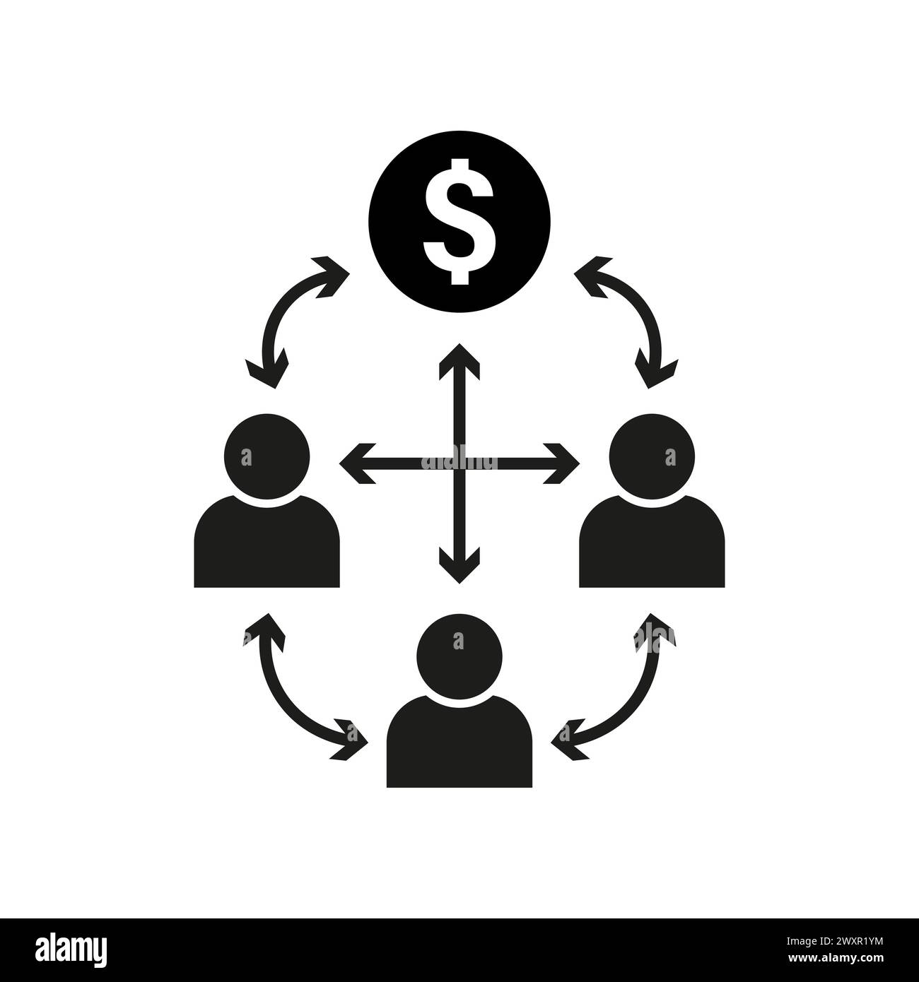 Money circulation Stock Vector Images - Alamy