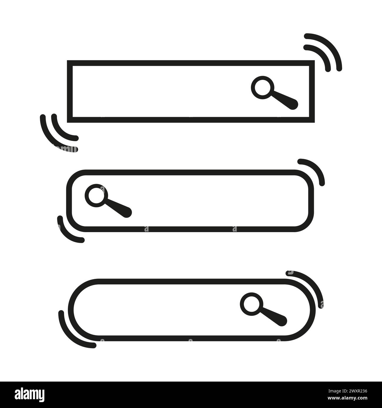 Digital search bar icons Cut Out Stock Images & Pictures - Alamy