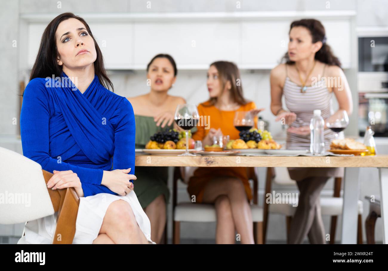 Group of women upset party hi-res stock photography and images - Alamy