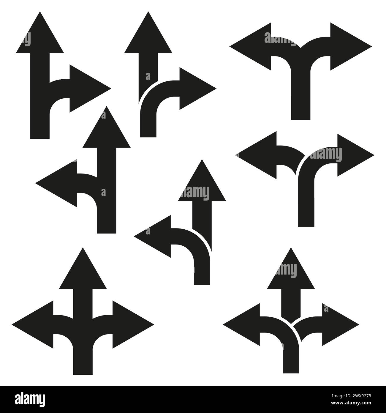Geometric arrows hi-res stock photography and images - Alamy