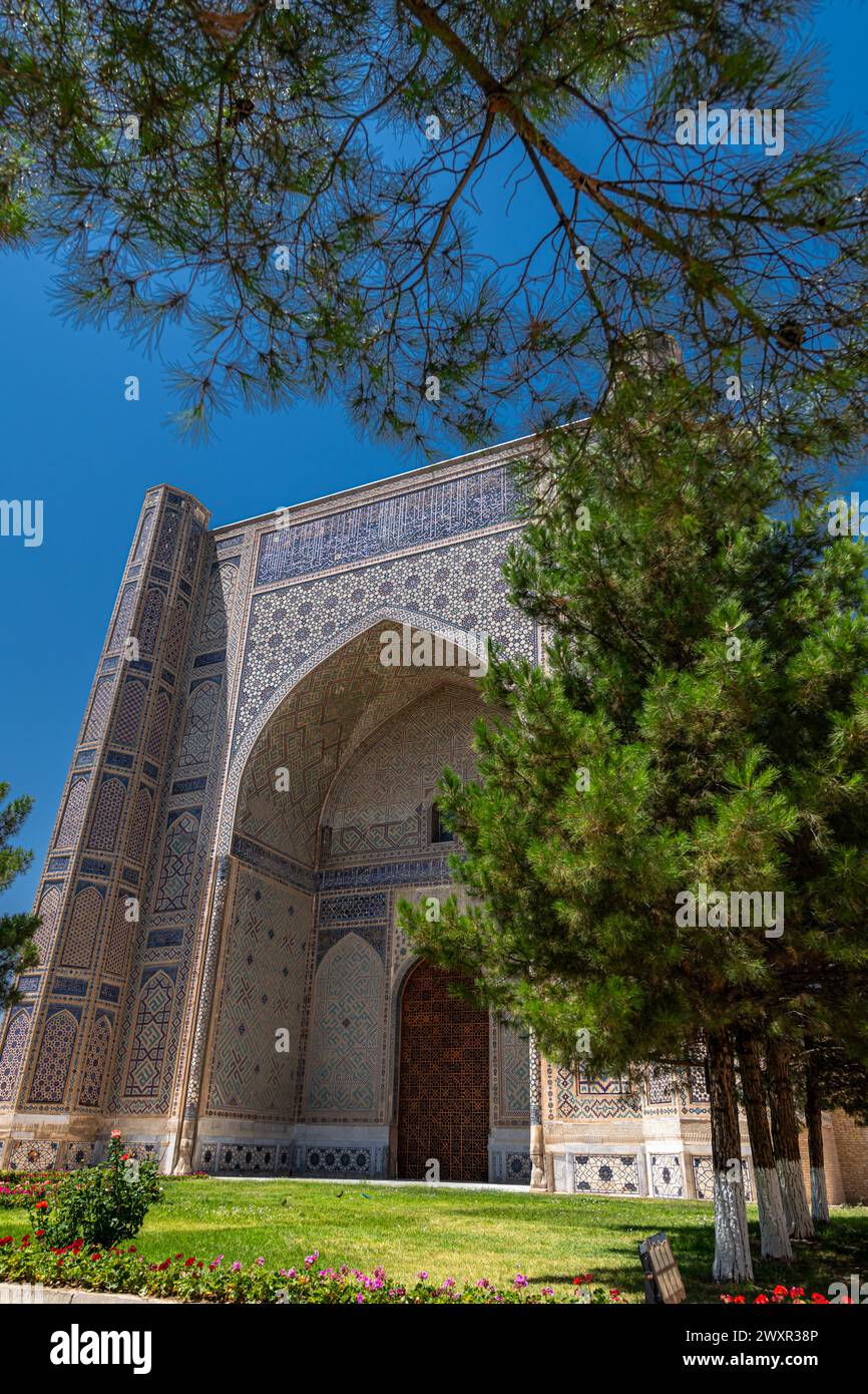 JUNE 20, 2023, SAMARKAND, UZBEKISTAN: Beautiful walls and dome of Bibi ...