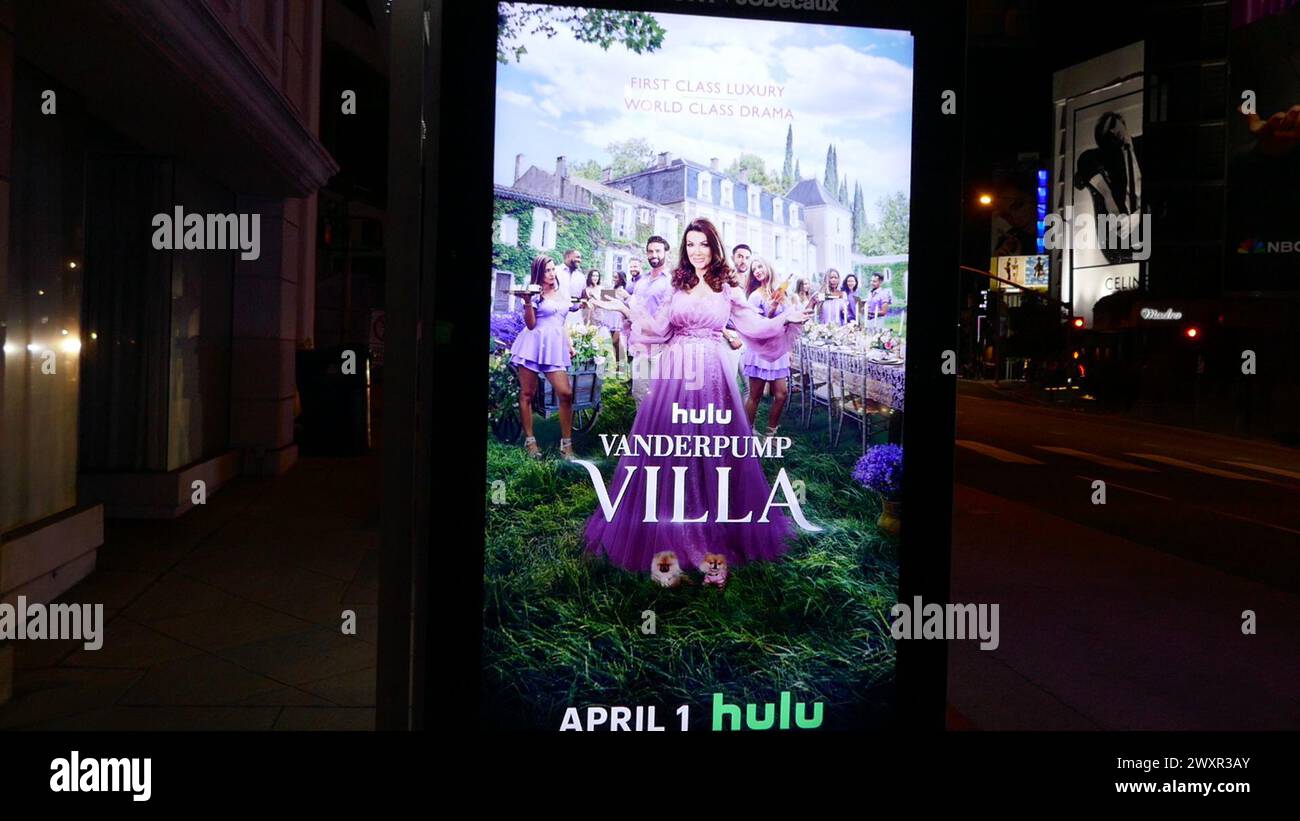 Los Angeles, California, USA 31st March 2024 Lisa Vanderpump Villa Bus ...