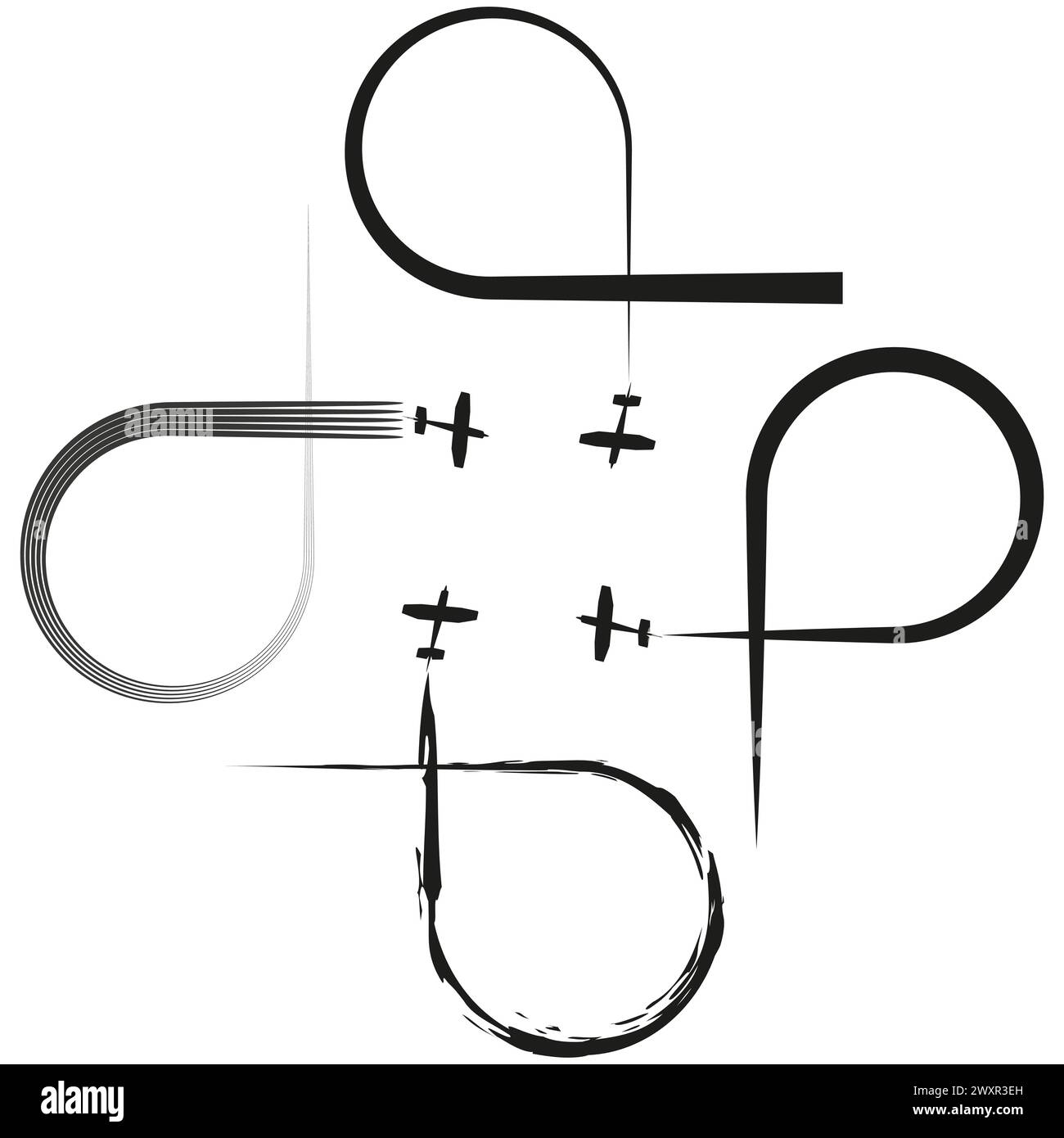 Flight paths map hi-res stock photography and images - Alamy