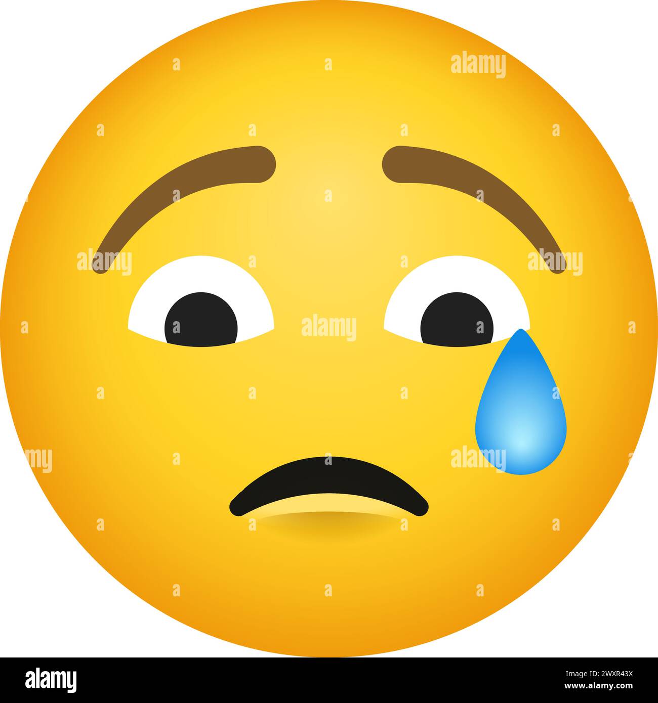 Crying face Stock Vector Images - Alamy