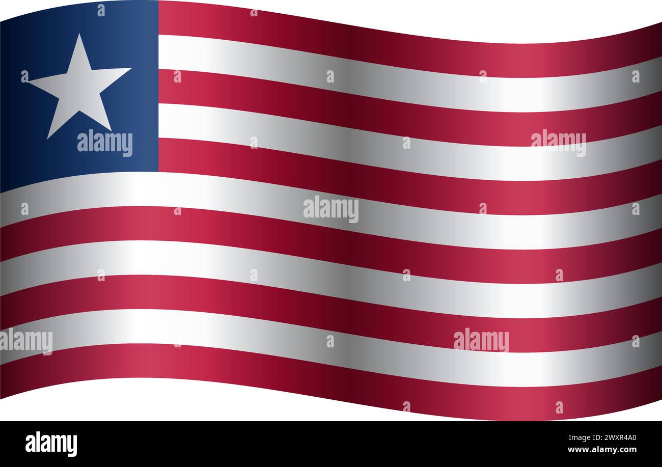 Liberia flag design Stock Vector Images - Alamy