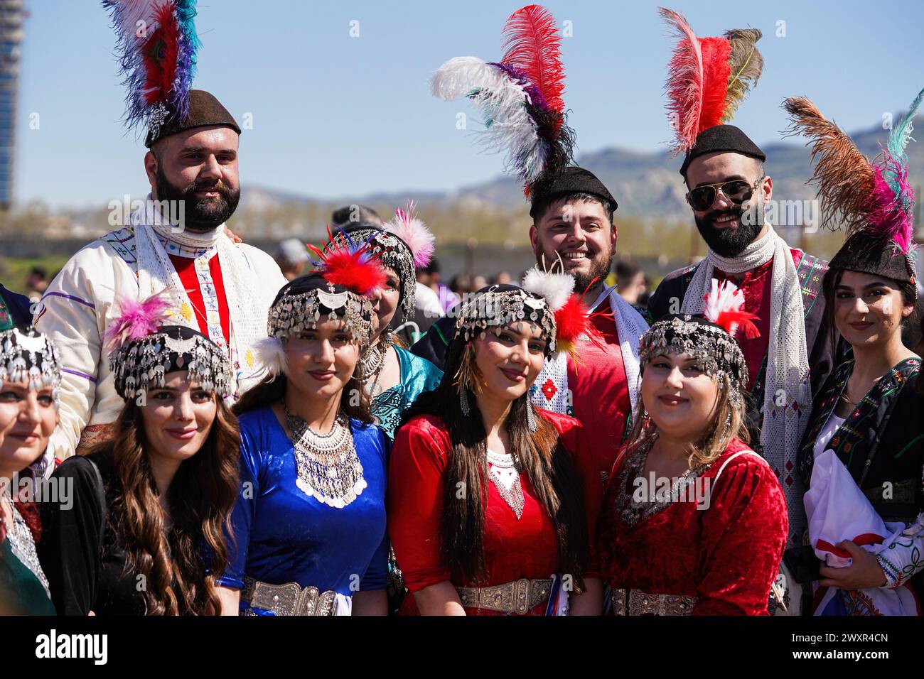 Dohuk, Iraq. 01st Apr, 2024. Assyrians dressed in traditional clothes ...